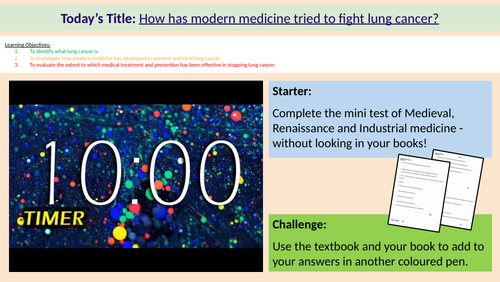 L7: Lung Cancer (MTT GCSE Edexcel) | Teaching Resources
