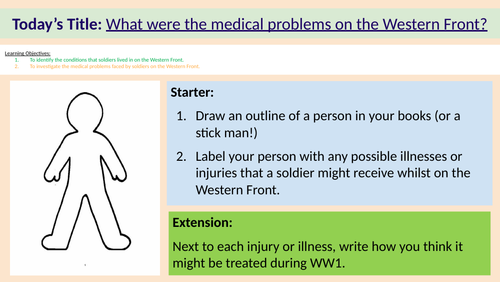 L4: Medical problems on the Western Front - WW1 Medicine (MTT GCSE ...
