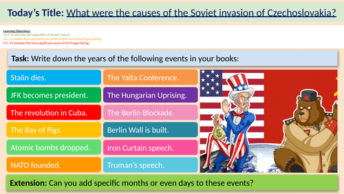 L6: Causes of the Prague Spring (GCSE History Edexcel) | Teaching Resources