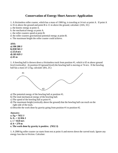 CONSERVATION OF MECHANICAL ENERGY Physics S.A. Potential to Kinetic ...