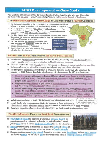 Democratic Republic of Congo case study | Teaching Resources
