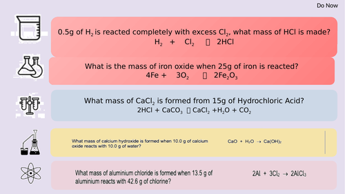 A level Percentage yield and atom economy lesson | Teaching Resources