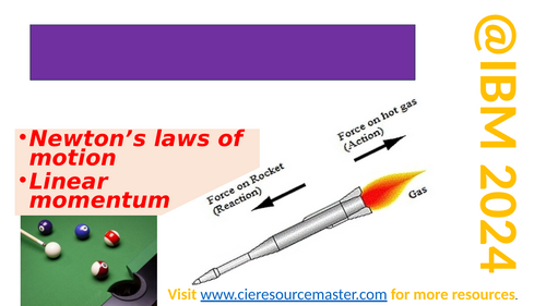 AS PHYSICS 9702 DYNAMICS | Teaching Resources