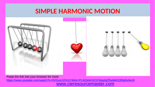 A Level PHYSICS 9702: Simple Harmonic Motion | Teaching Resources
