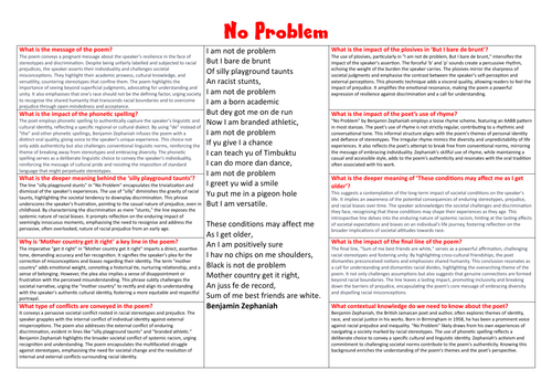 No Problem Revision | Teaching Resources