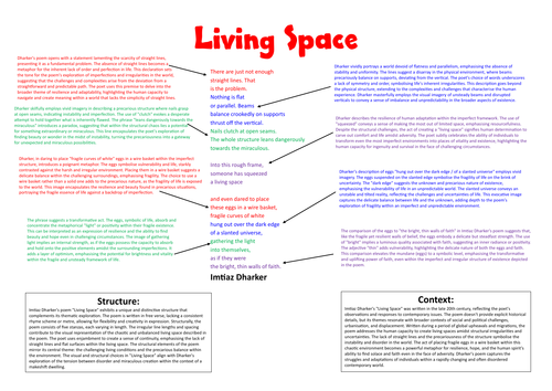 Living Space | Teaching Resources