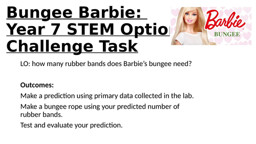 STEM Club Bungee Barbie Project | Teaching Resources