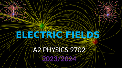 ELECTRIC FIELDS: A2 PHYSICS 9702 | Teaching Resources