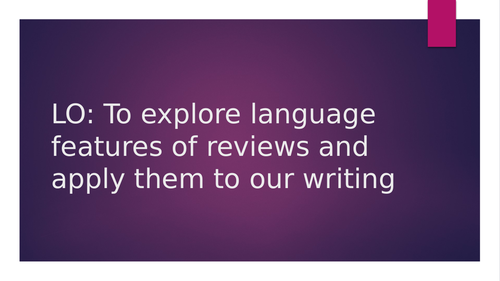 Review writing for GCSE | Teaching Resources
