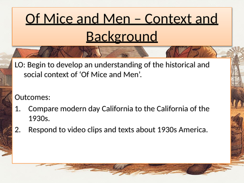 Of Mice and Men | Teaching Resources