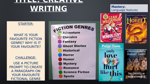 Drop Zoom Flash End Creative Writing Lesson | Teaching Resources