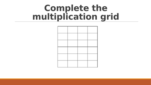 Multiplication Grid Activity Teaching Resources