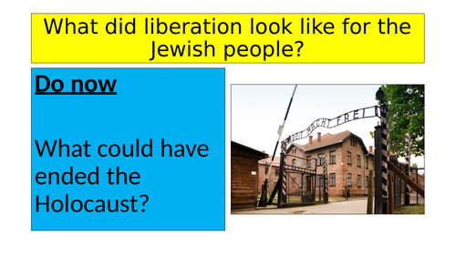 How were Jewish people liberated? | Teaching Resources
