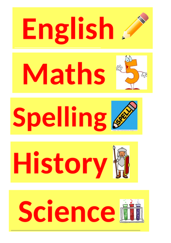 Visual timetable | Teaching Resources Visual timetable | Teaching Resources