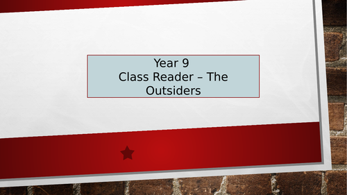 The Outsiders | Teaching Resources