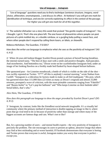 National 5 / Higher RUAE Use of Language questions - Instagram ... National 5 / Higher RUAE Use of Language questions - Instagram ...
