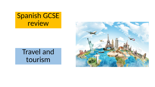 Spanish GCSE - Travel and tourism review | Teaching Resources