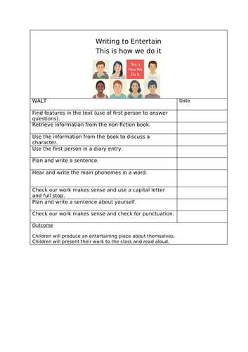 Literacy Writing Unit - Year 1/2 | Teaching Resources