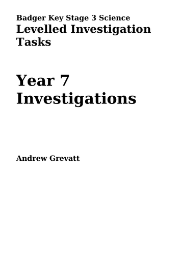 KS3 Year 7 science assessments | Teaching Resources