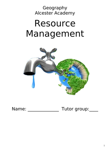 Booklets for teaching Paper 2 Resource management (Food) for AQA GCSE ...