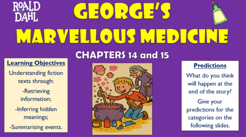George's Marvellous Medicine - Chapters 14 and 15 - Double Lesson ...
