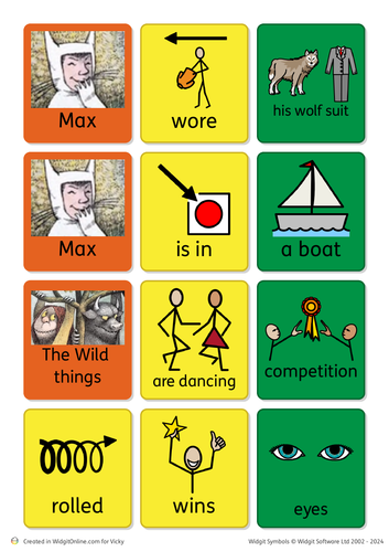 Where the wild things are Colourful Semantice | Teaching Resources