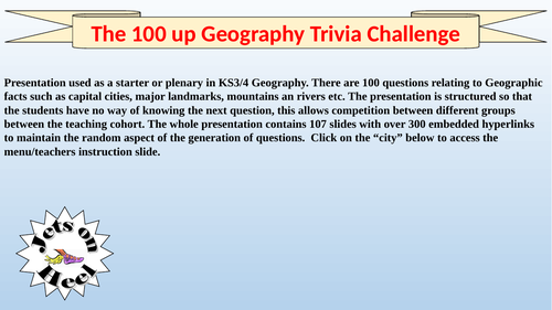 The Ultimate Geography Trivia Challenge | Teaching Resources