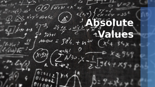 Absolute Values | Teaching Resources