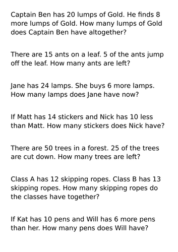 Maths Word Problems | Teaching Resources Maths Word Problems | Teaching Resources