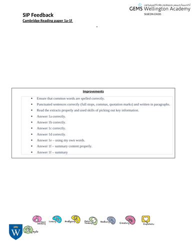 KS3- Cambridge style - Questions | Teaching Resources