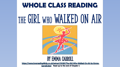 The Girl Who Walked on Air - Whole Class Reading Session! | Teaching ...