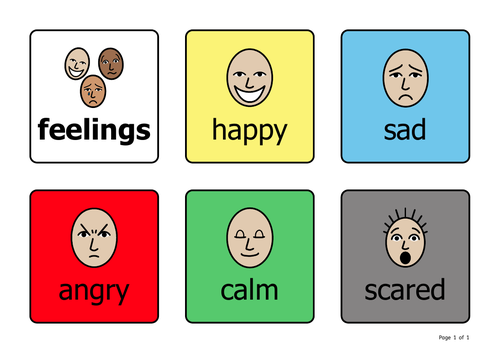 Y1 PSHE: recognise feelings, facial expressions using the Colour ...