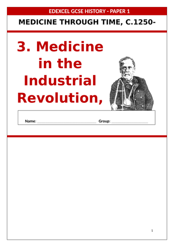 Edexcel Medicine Through Time Revision Booklets | Teaching Resources