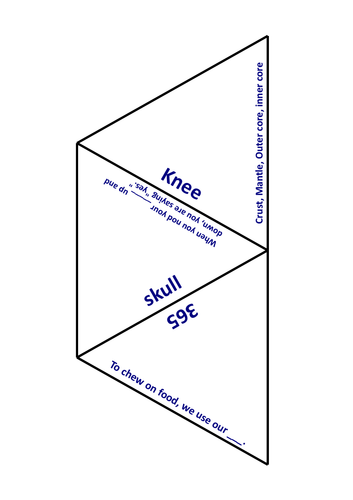 KS3 Review Earth, Body parts and Plants puzzle | Teaching Resources