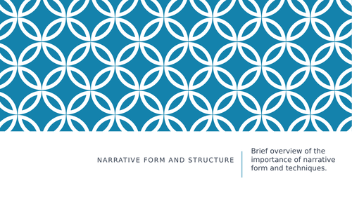 Narrative- Language Form, Structure and Techniques | Teaching Resources