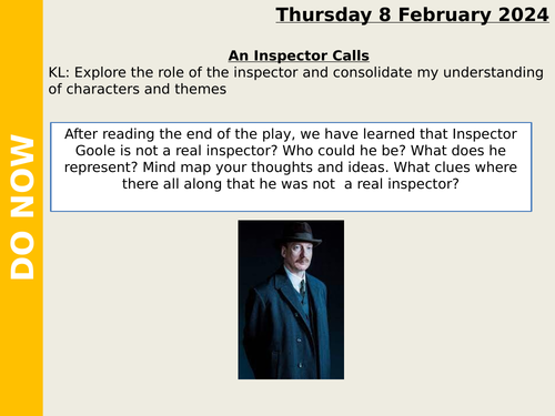 An Inspector Calls- Hexagonal Thinking (Characters and Themes ...