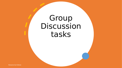 Group Discussion tasks | Teaching Resources