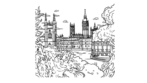 KS1: Great Fire of London colouring sheets | Teaching Resources