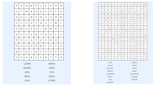 World book day word searches | Teaching Resources