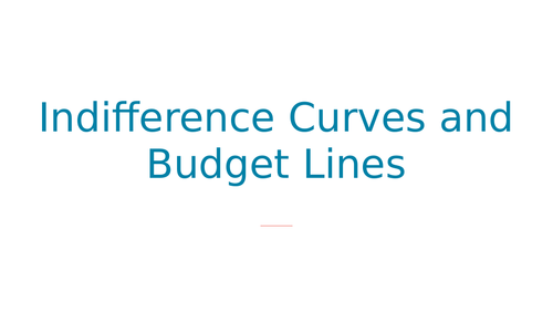 Cambridge International A Level Economics - Indifference curves and ...