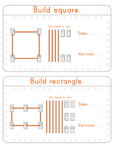 Building 2D and 3D shapes with marshmallows and toothpicks cards ...