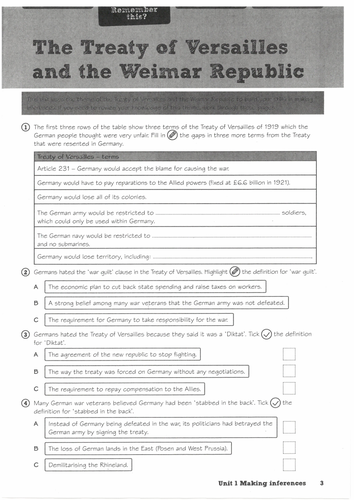 Weimar and Nazi Germany Revision 1 | Teaching Resources