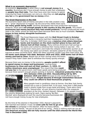 Interwar 10 - Great Depression | Teaching Resources