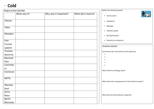 Cold War 19 - Recap and Review | Teaching Resources