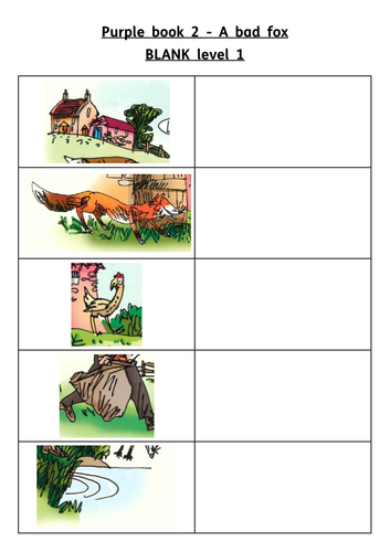 RWI Set 2 (Purple) Book 02 - A Bad Fox resources | Teaching Resources