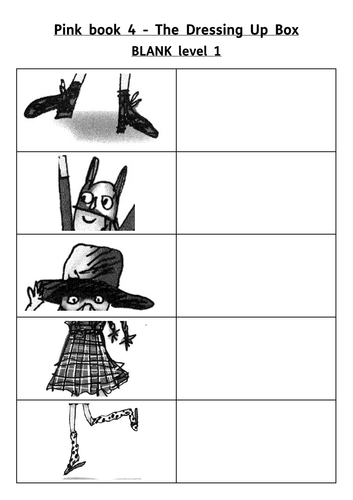 RWI Set 3 (Pink) Book 04 - The dressing up box resources | Teaching ...