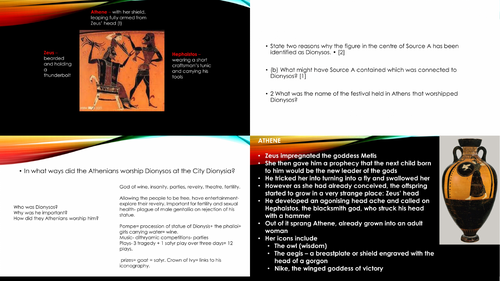 Classics GCSE OCR-Myth and Religion revision - Greek Gods | Teaching ...