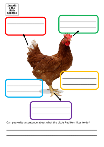 Describe Little Red Hen | Teaching Resources