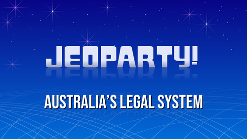 Legal Studies – Australian context – Legal foundations – jeopardy ...