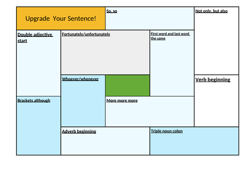 Upgrade your sentences! | Teaching Resources